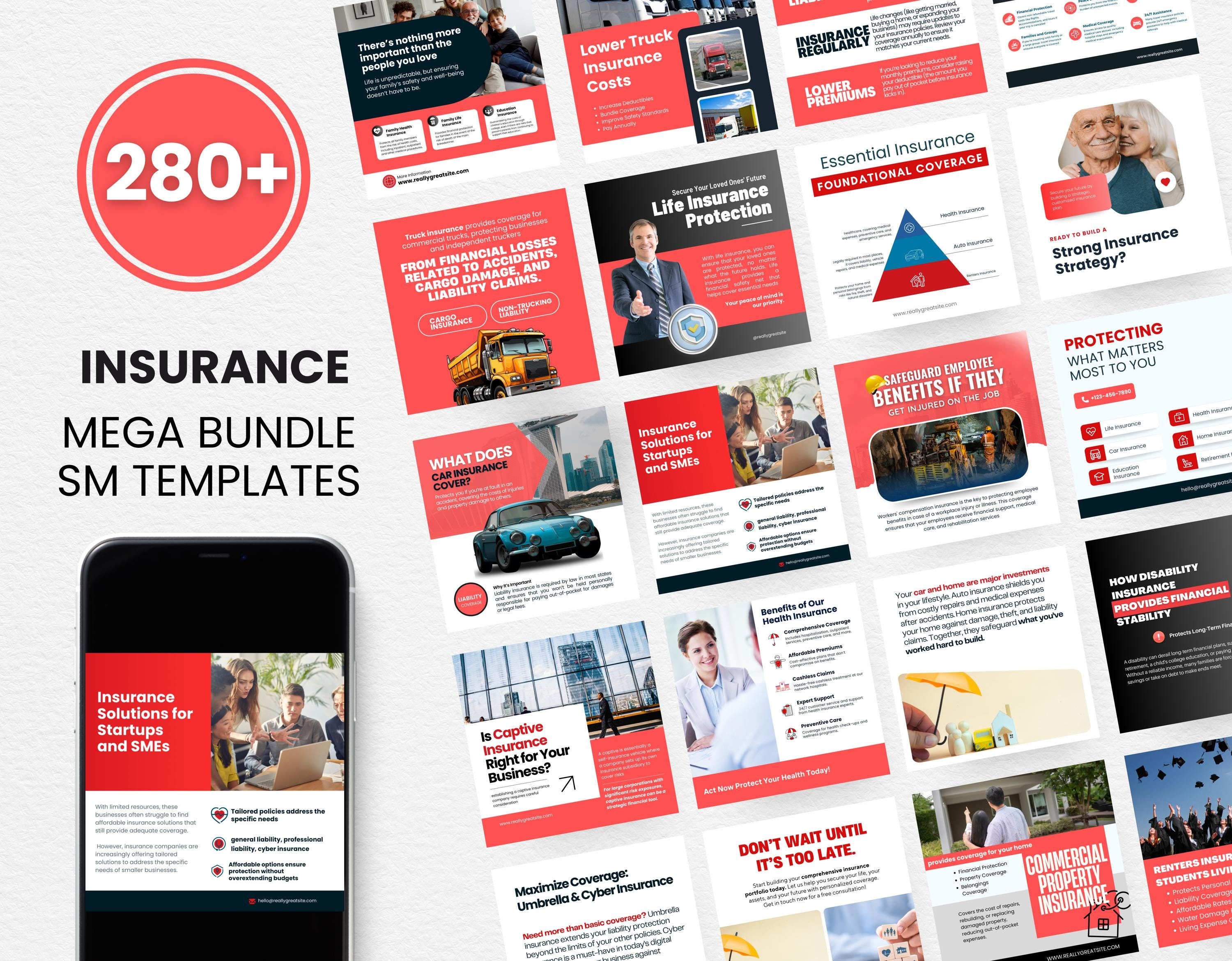 Insurance Agent Broker Social Media Templates Insurance Agents ...