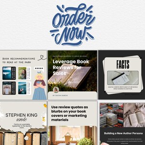 Author Book Writer Book Promotion Templates | CANVA Designs for Novel ...