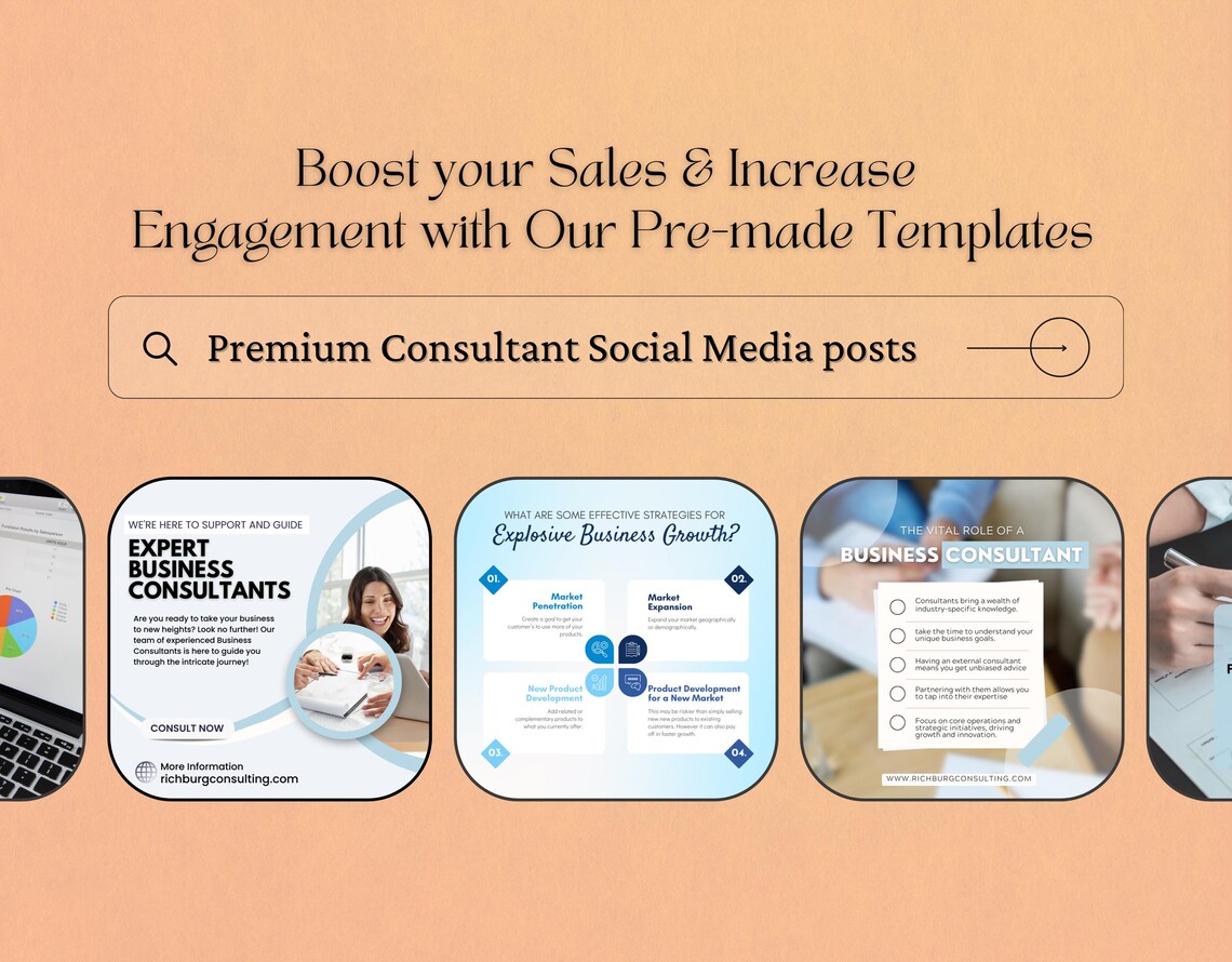 Finance Coach Instagram Post Template, Editable Social Media Posts for ...