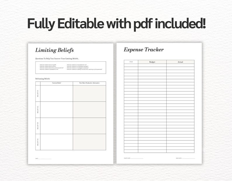 Planner Templates Bundle for Canva & Illustrator Customizable Printable ...