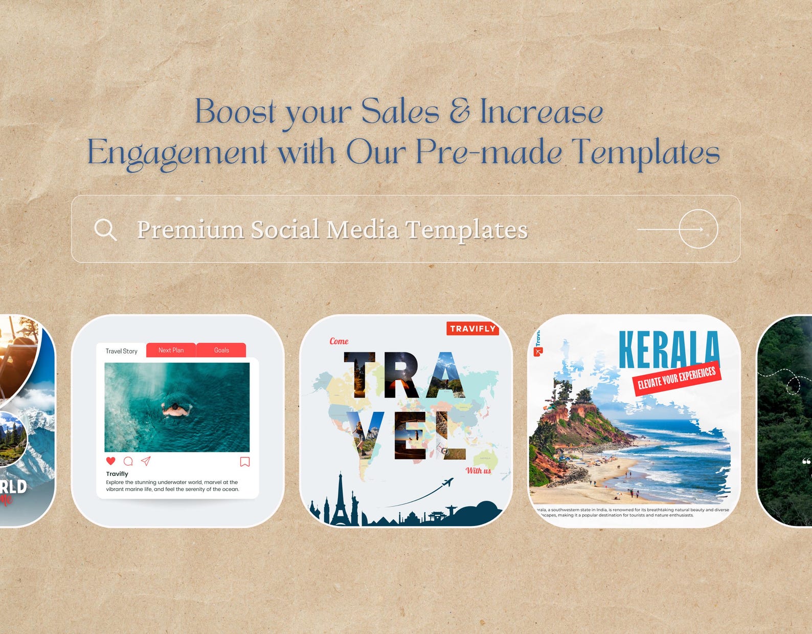 Travel Instagram Templates: Social Media Posts (digital Download) - Etsy