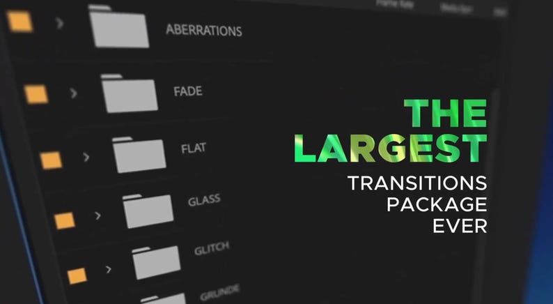 4100 Transitions Text Motion Presets Sound FX & 6K Gradient Backgrounds ...