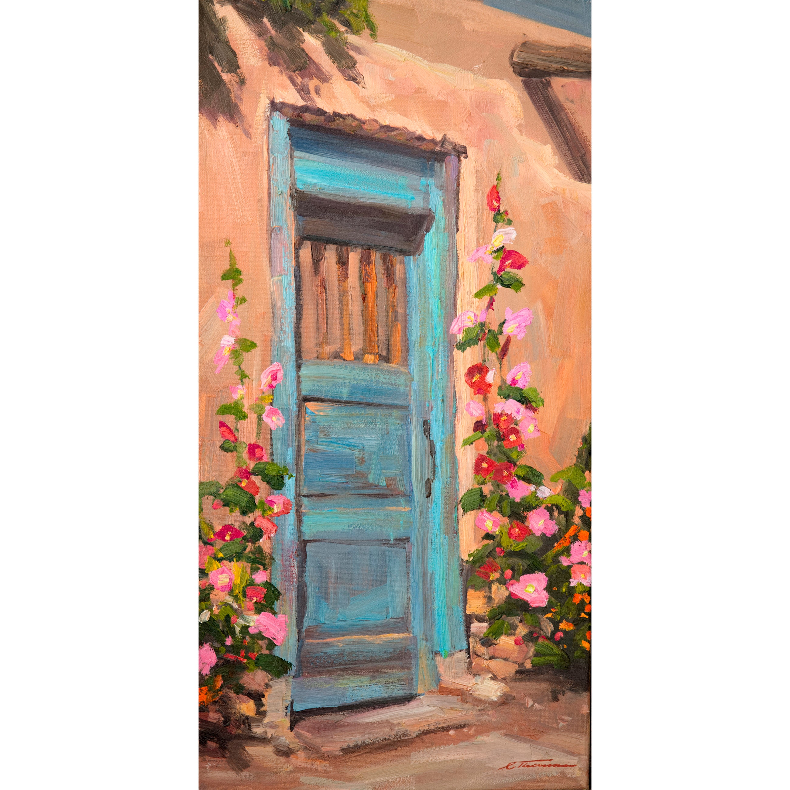 Art Print of Oil Painting, Santa Fe Doorway, Impressionism - Etsy