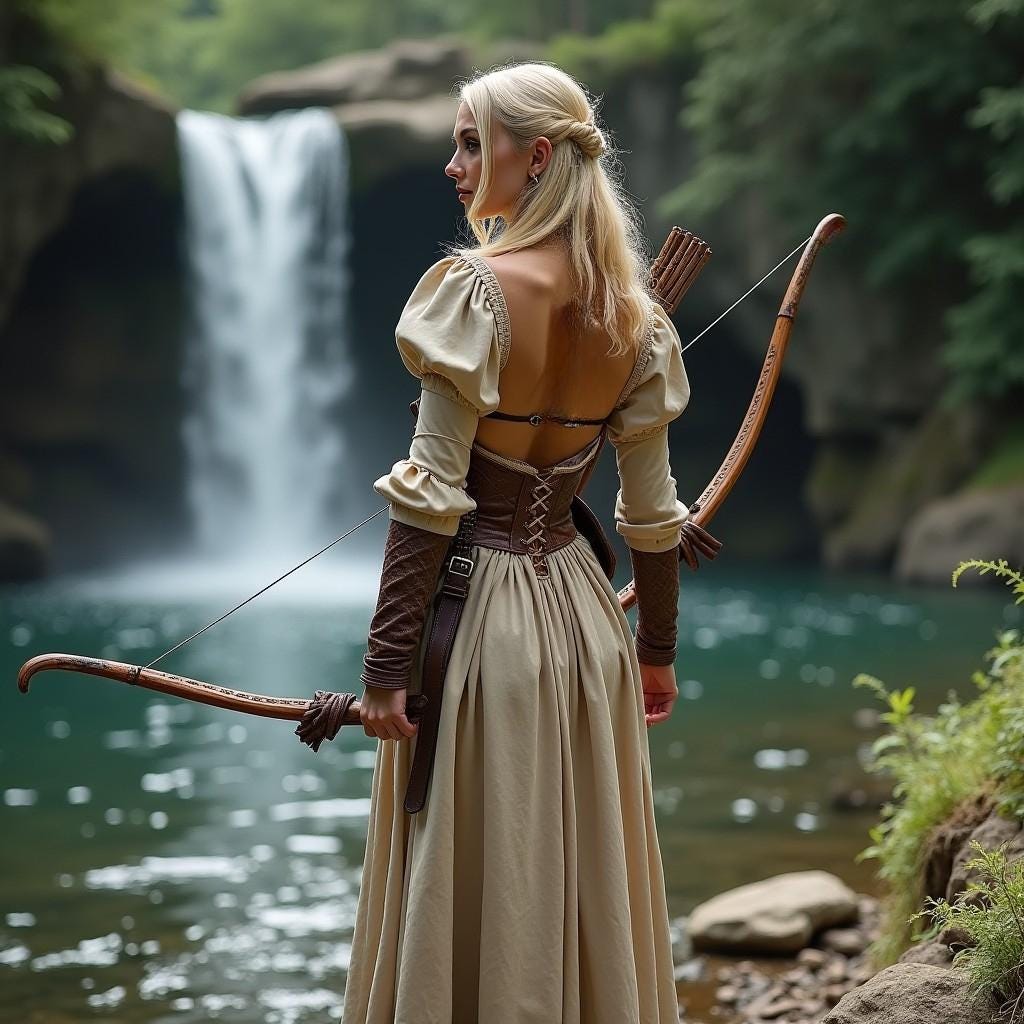 Medieval Archer Warrior Princess Dress | Renaissance Faire Fantasy ...