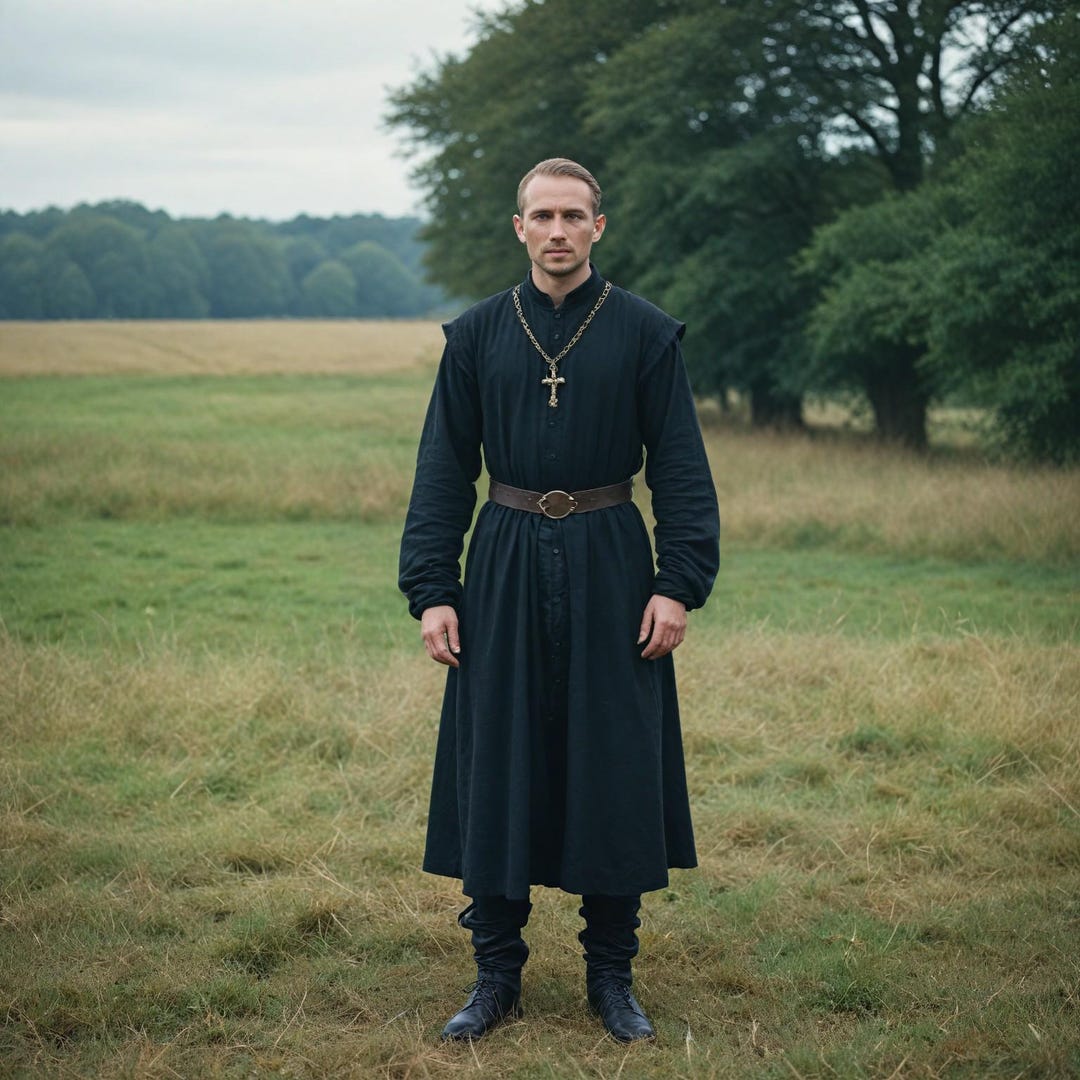 Men's Black Medieval Tunic | Renaissance Viking Cosplay | Carnival ...