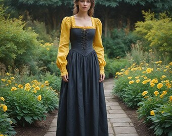 Renaissance Women Costume Medieval Fantasy Cosplay Gown Dress "the ...