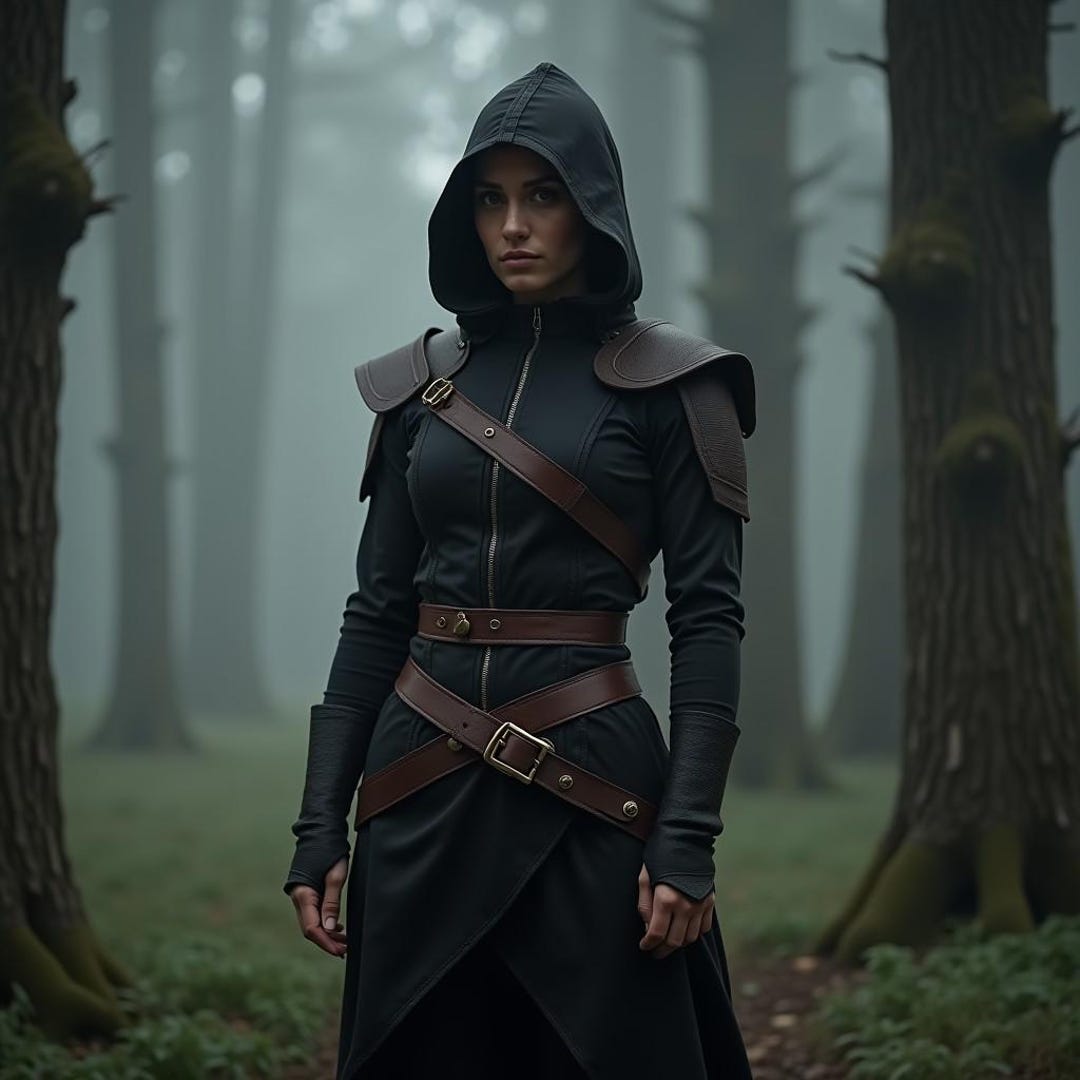 Hooded Gothic Costume for Women | Viking Renaissance Steampunk Cosplay ...