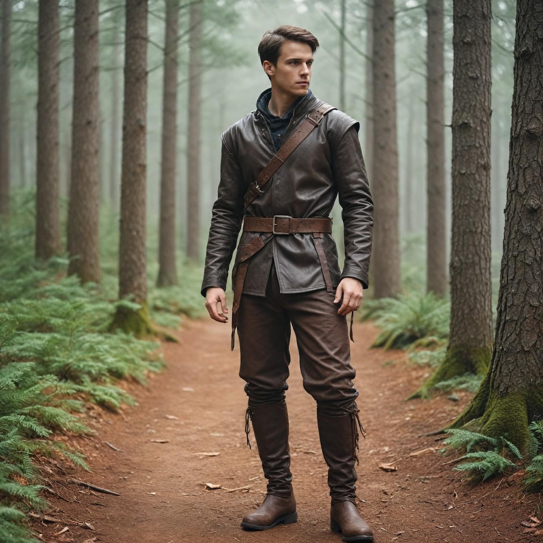 Men's Forest Ranger LARP Outfit | Viking Adventurer Costume | Medieval ...