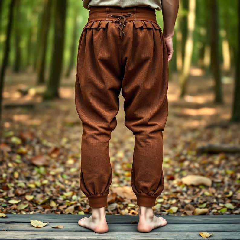 Custom Size Medieval Men's Pants | Viking Costume Bottoms | Historical ...