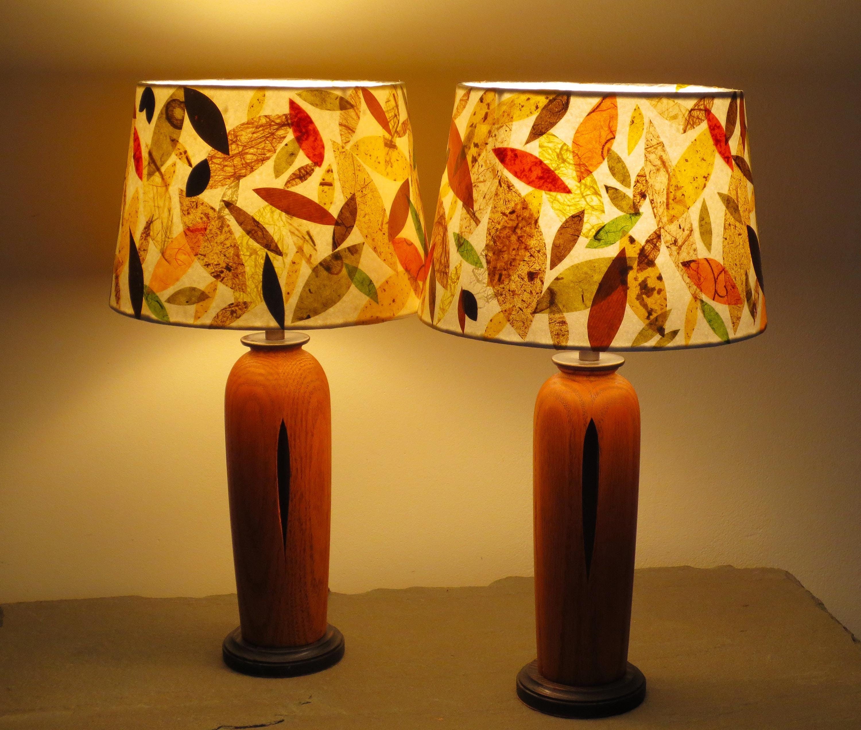 Fallen Mid-century Style Table Lamps - Pair! - Etsy