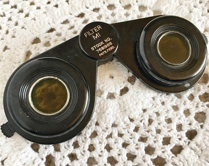 Antique Stereoscope Vintage Goggles Eyepiece Bakelite Brown Small Piece ...