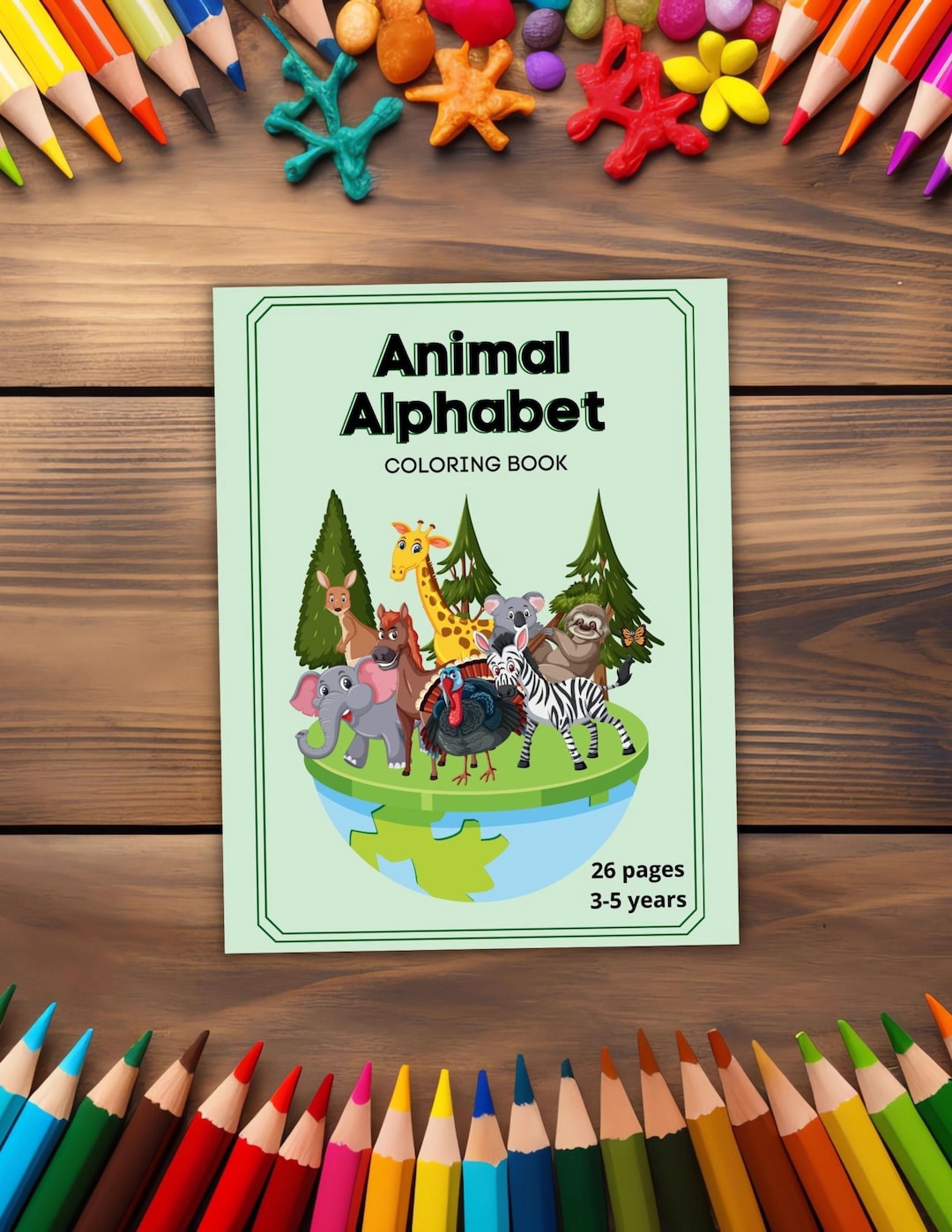 Animal Alphabet Coloring Book for Kids: Fun and Educational A-Z ...