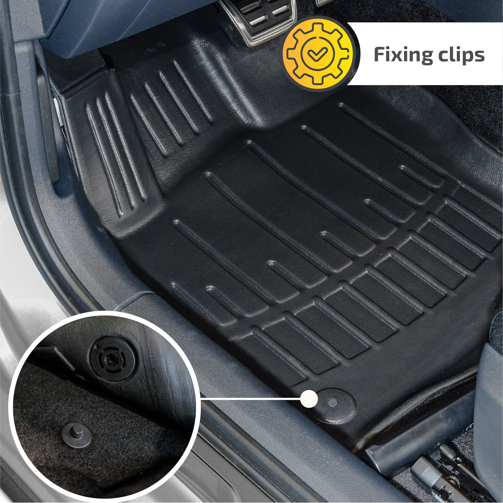 3D Floor Mats for 2020-2024 Mazda CX-30/2019-2025 Mazda 3 Heavy Duty ...