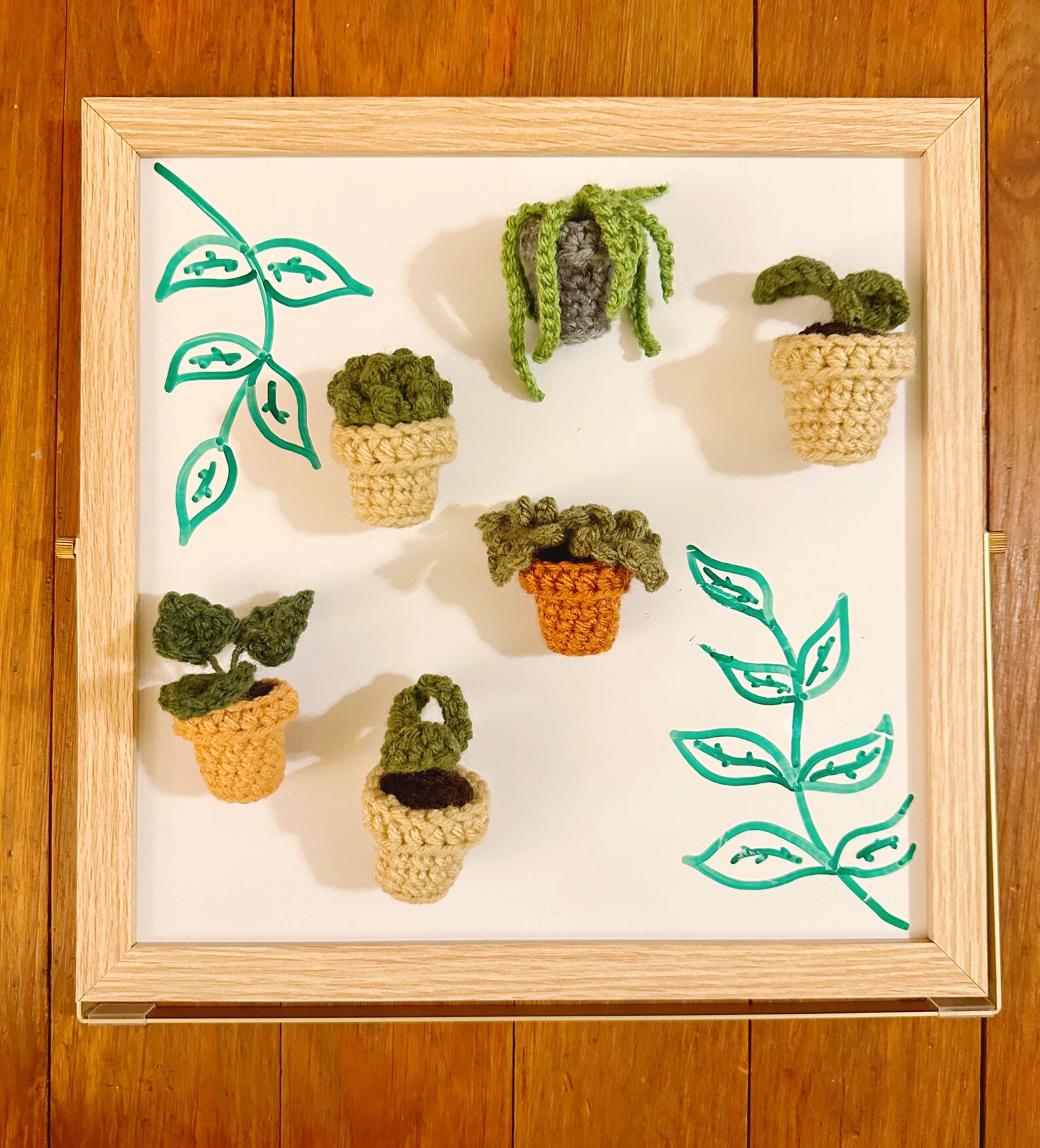 Handmade Crochet Plant Pot Magnets | Cute Home Decor | Unique Gift - Etsy