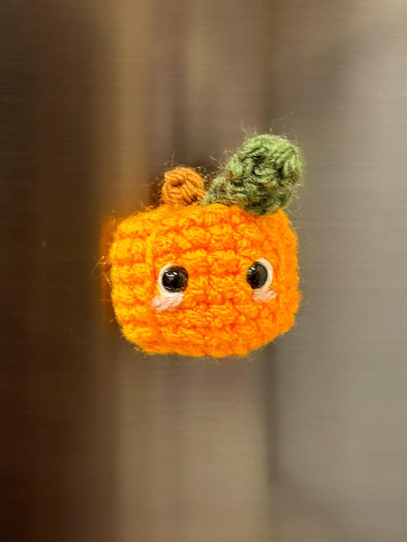 Halloween Handmade Crochet Magnet Set | Ghost, Cauldron, and Pumpkin ...