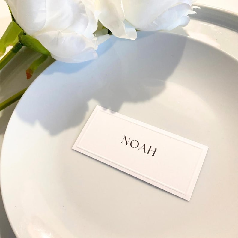Wedding Place Name | Personalised Place Card | Classic and Modern ...