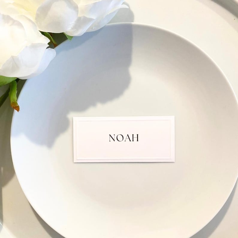 Wedding Place Name | Personalised Place Card | Classic and Modern ...