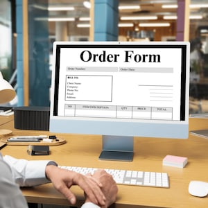 Order Form Template PDF, Fully Printable Order Sheet, Professional ...