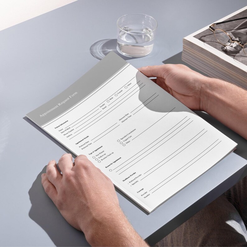 Appointment Request Form, A4 PDF Format, Professional and Comprehensive ...
