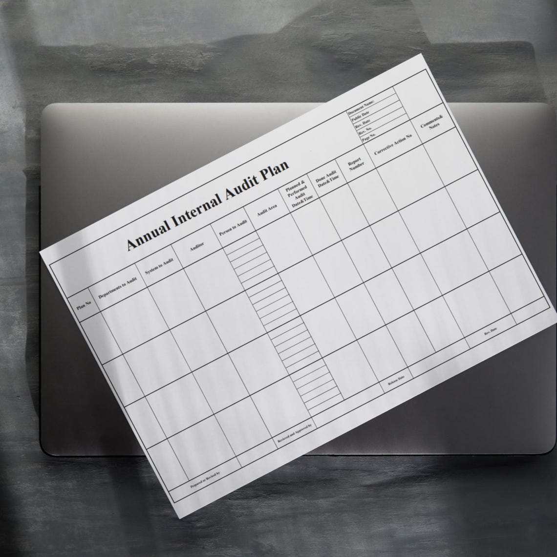 Internal Audit Plan Template, ISO 9001 Compliant, Excel and PDF Formats ...