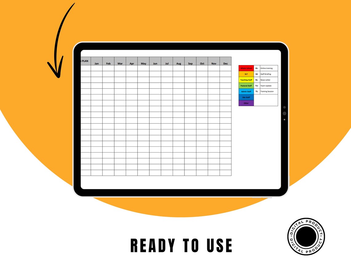 Basic Training Plan Template, PDF and Excel Format, Fully Editable and ...