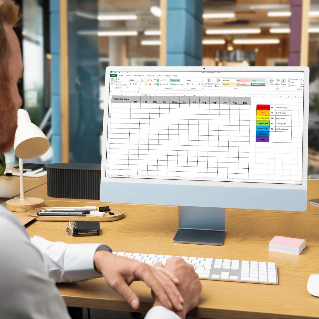Basic Training Plan Template, PDF and Excel Format, Fully Editable and ...