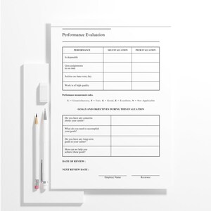 Performance Review Report Template, A4 PDF Format, Professional & Ready ...