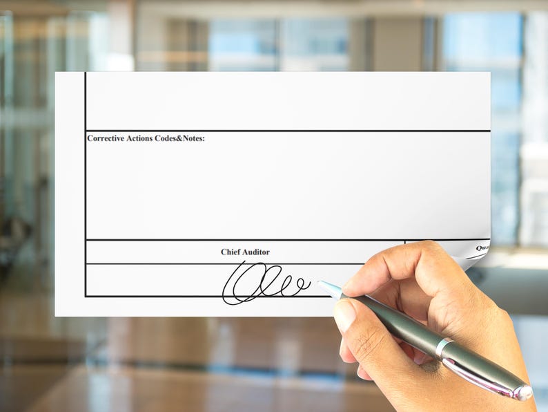 Internal-external Audit Report Template, ISO 9001 Compliant ...