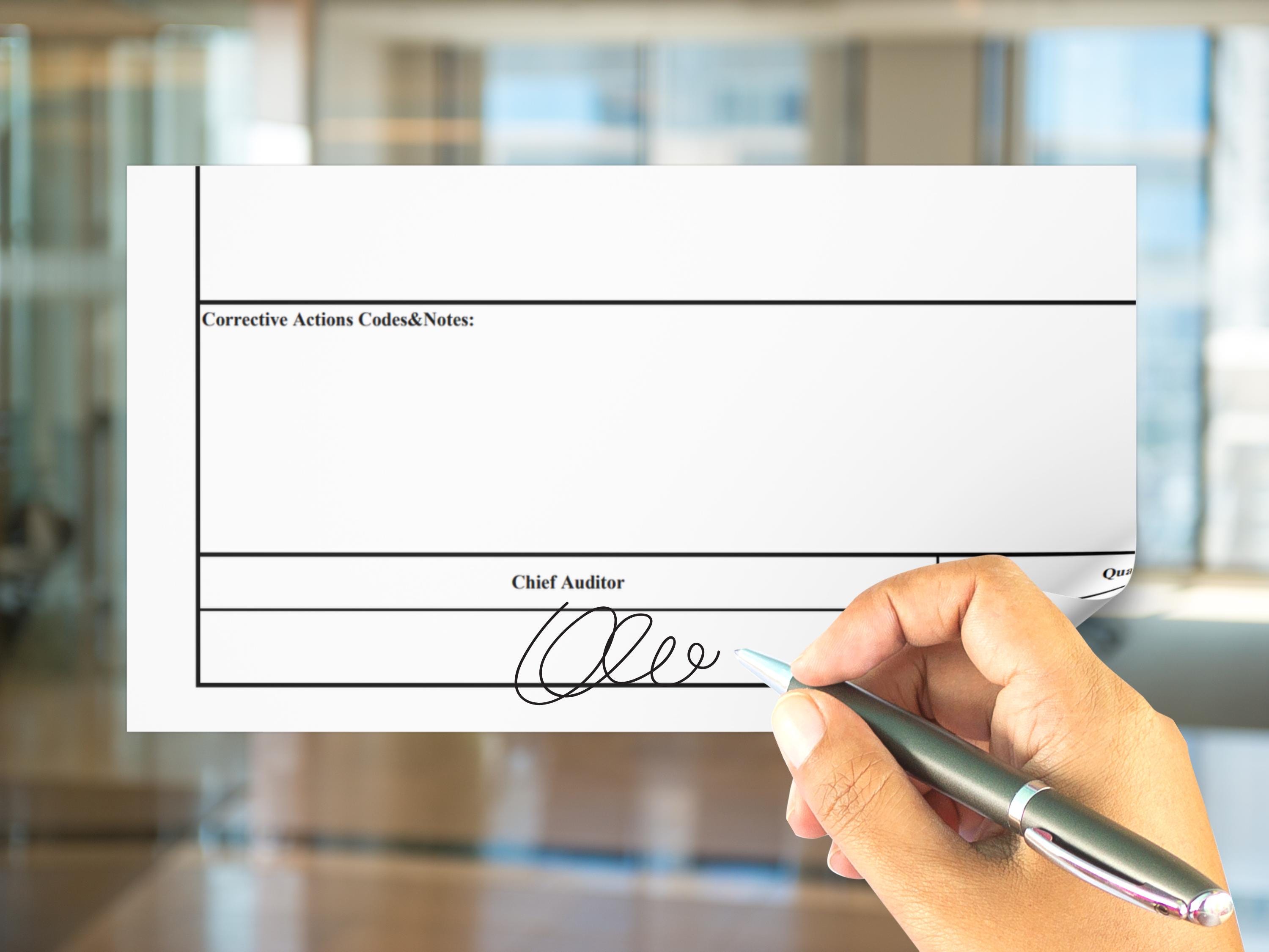 Internal-external Audit Report Template, ISO 9001 Compliant ...
