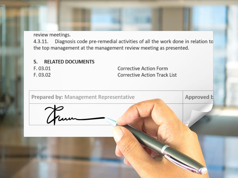 Corrective Action Procedure, ISO 9001, 14001, 45001 Compliant, Editable ...