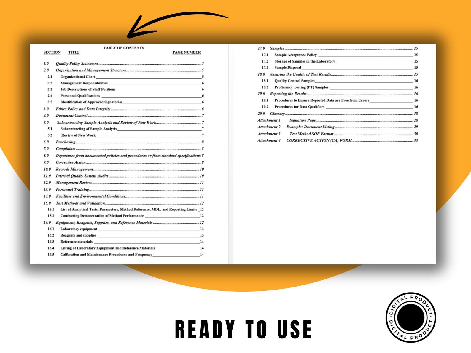 Quality Assurance Manual, ISO 9001 Compliant, Fully Customizable Word ...