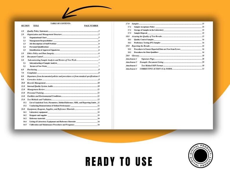 Quality Assurance Manual, ISO 9001 Compliant, Fully Customizable Word ...