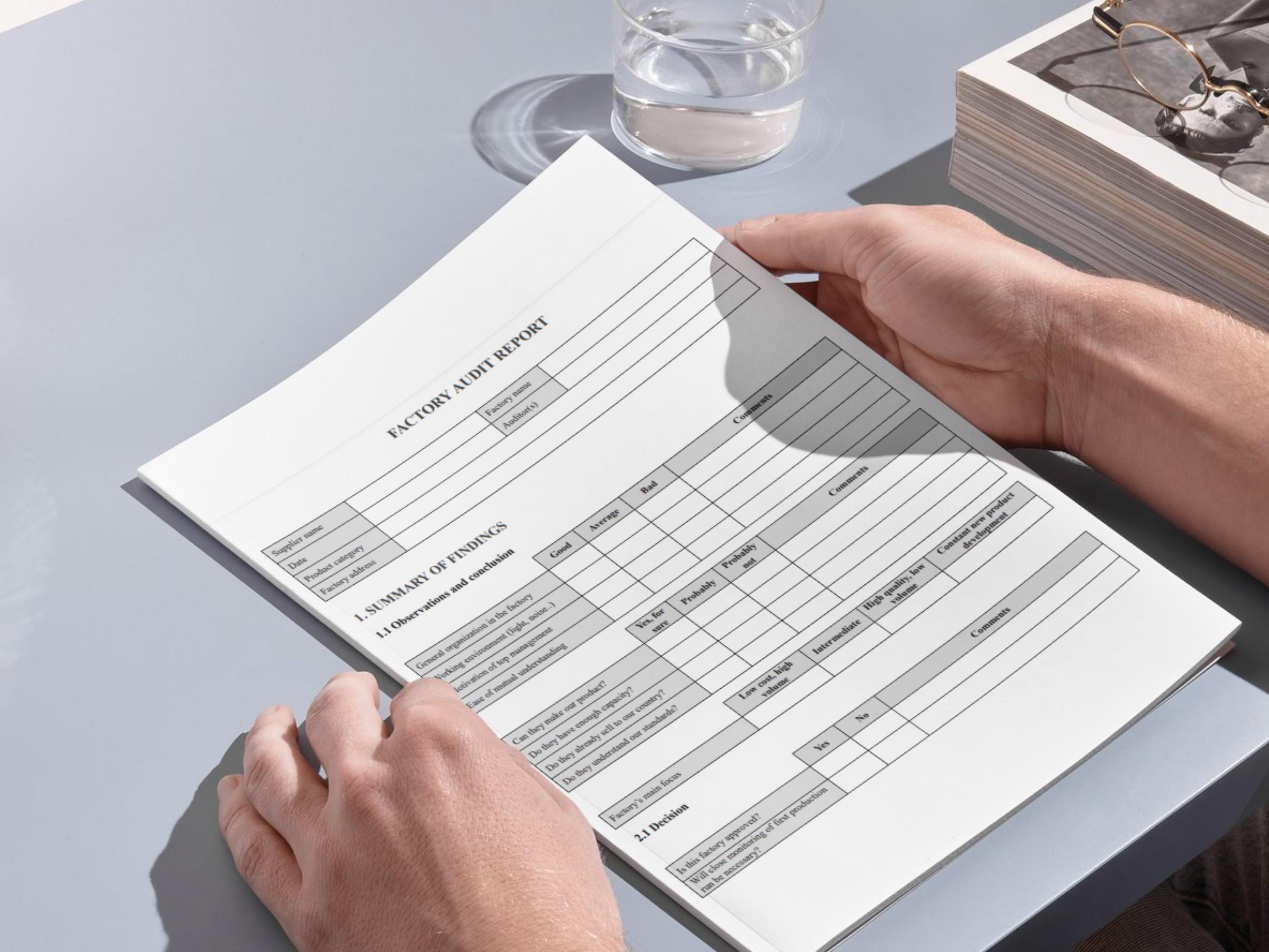 Factory Audit Report Template, Word and PDF Format, Fully Editable and ...