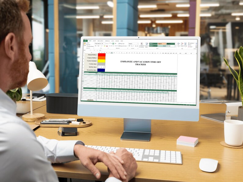 Employee Time off Tracker Template, Excel Format, Fully Editable With ...