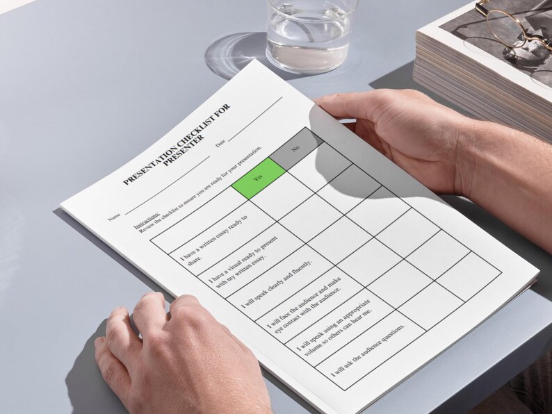 Presentation Checklist Template, PDF Format, Printable and Easy-to-use ...