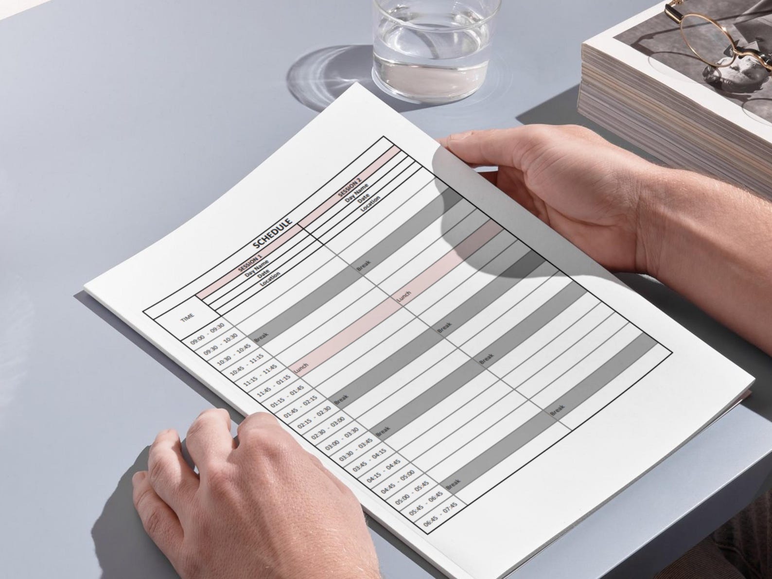 Basic Training Plan Template, PDF and Excel Format, Fully Editable and ...