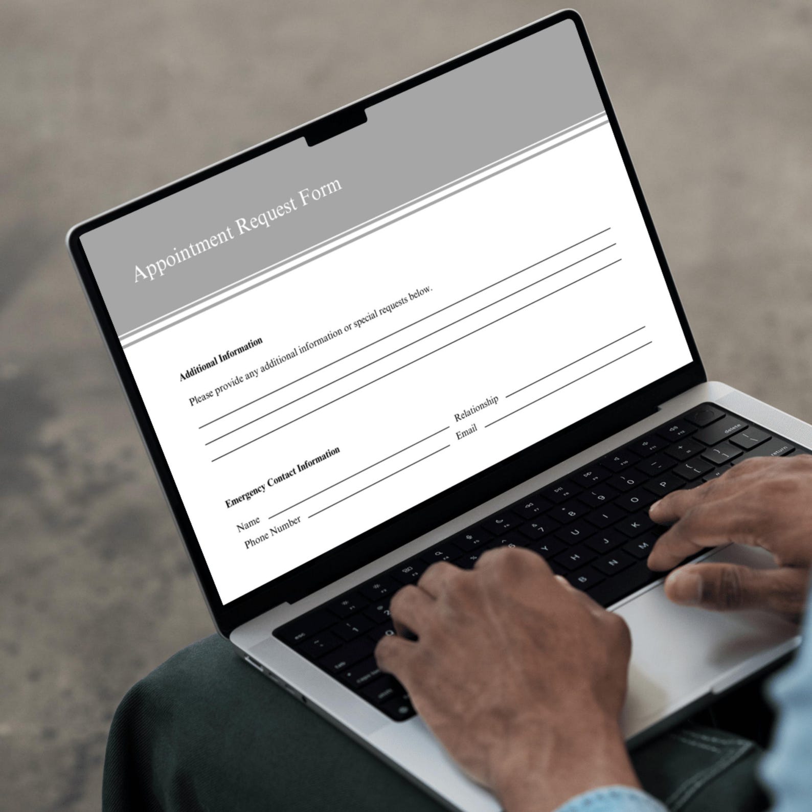 Appointment Request Form, A4 PDF Format, Professional and Comprehensive ...