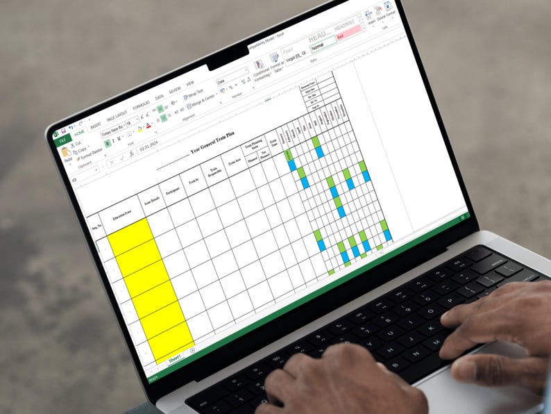 Annual Training Plan Template, Customizable Yearly Training Schedule ...