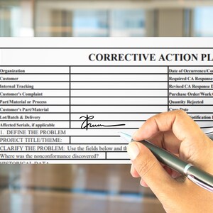Corrective Action Form Template, PDF and Excel Format, Fully Editable ...