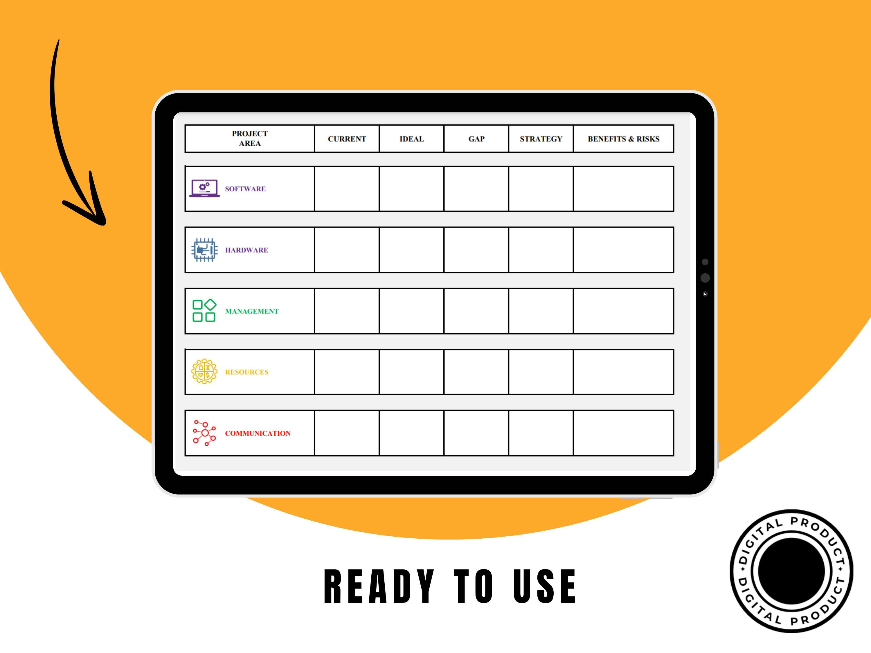 IT Gap Analysis Template, PDF and Excel Format, Fully Editable and ...