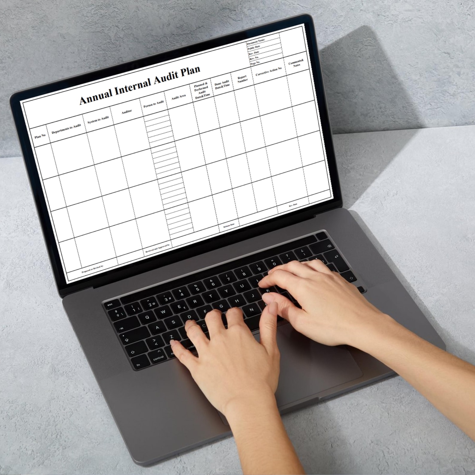 Internal Audit Plan Template, ISO 9001 Compliant, Excel and PDF Formats ...