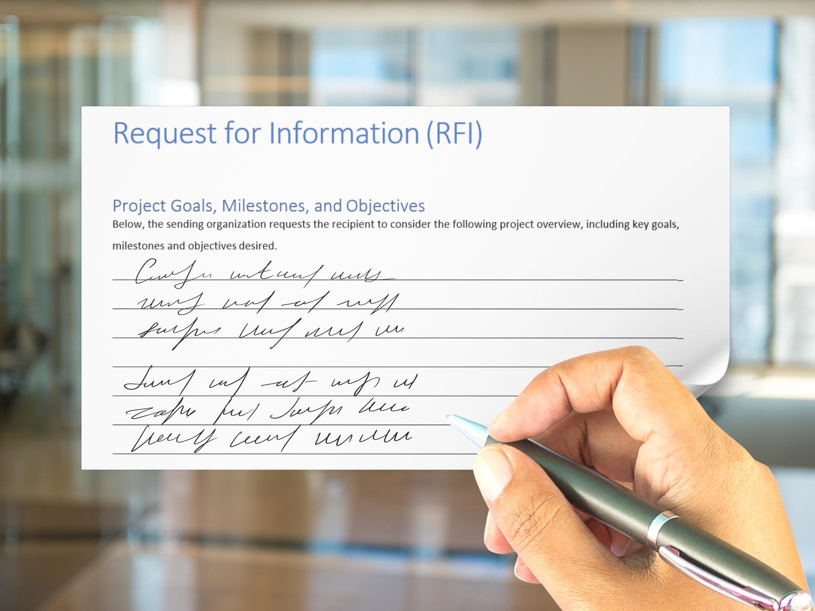 Request for Information (RFI) Template, Editable Word Document ...