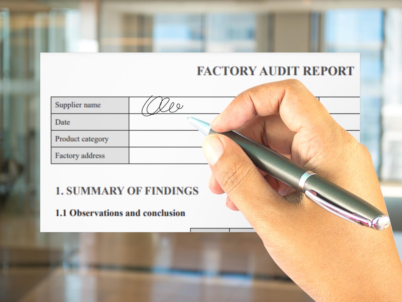 Factory Audit Report Template, Word and PDF Format, Fully Editable and ...