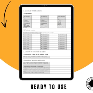 Factory Audit Report Template, Word and PDF Format, Fully Editable and ...