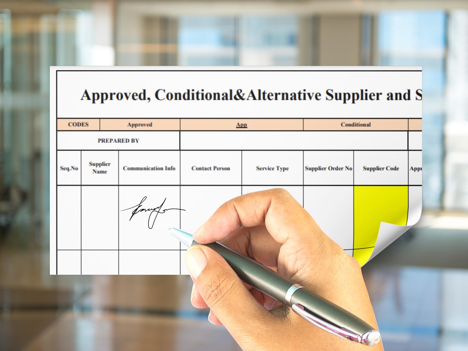 Approved, Conditional or Alternative Supplier and Product List ...