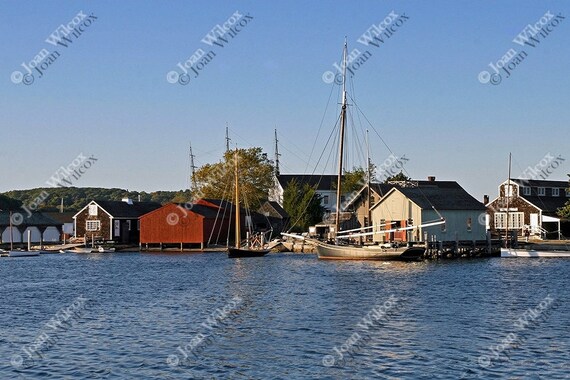 Mystic Sea Shoreline Mystic CT Sunset Seascape Fine Art | Etsy