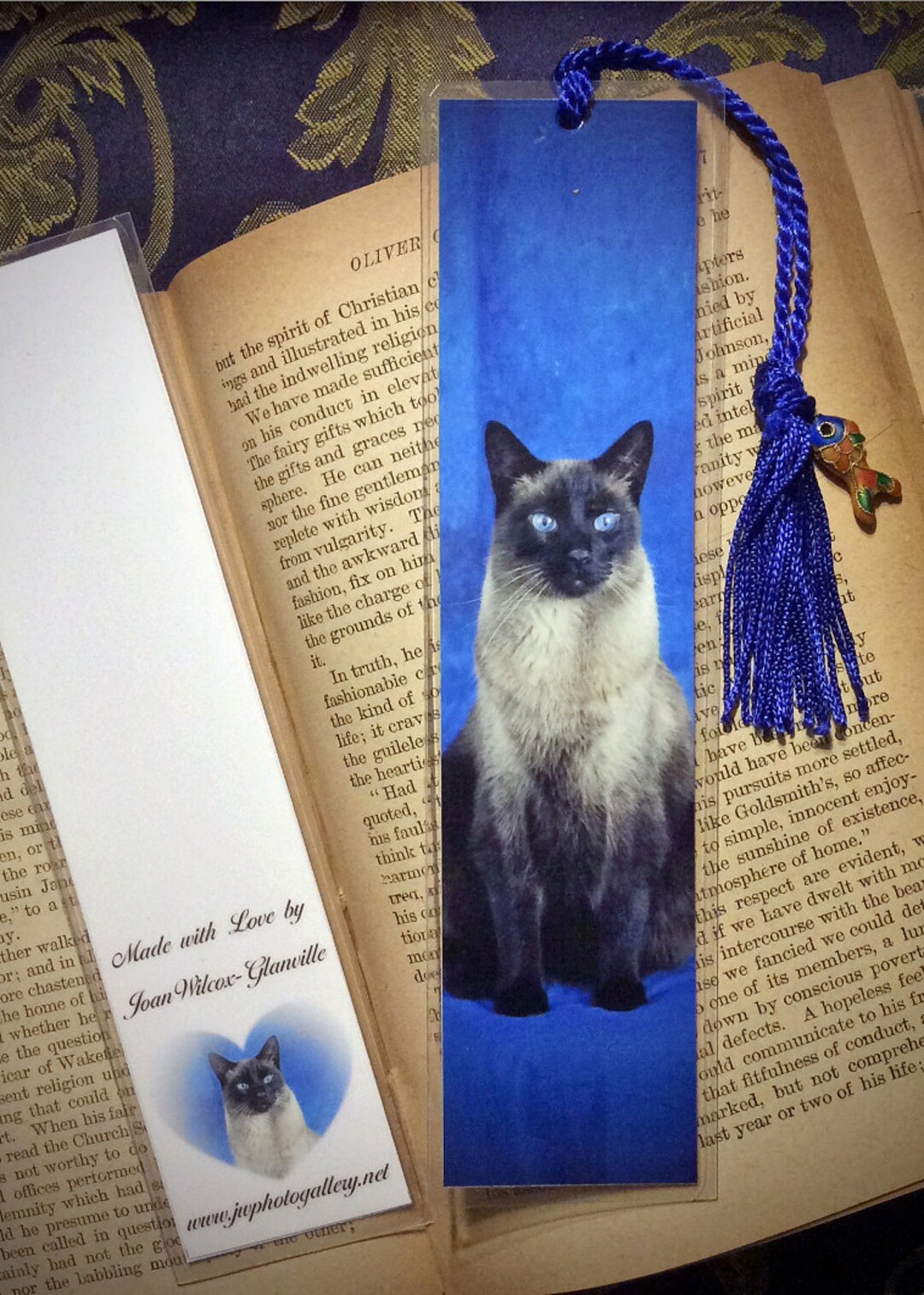 Laminated Yoshi the Siamese Kitty Cat Kitten Photo Bookmark W ...