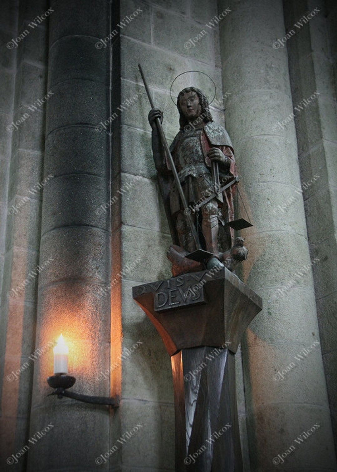 Quis Ut Deus Archangel Michael Mont St. Michel Normandy France ...