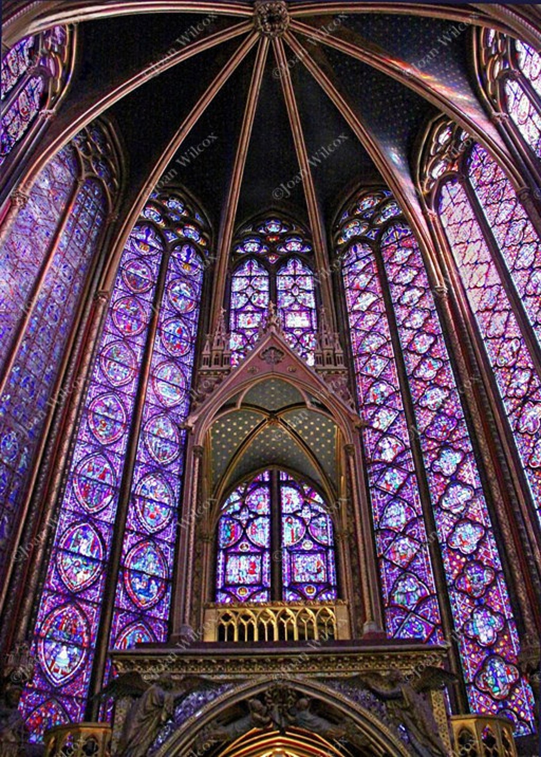 Beautiful Sainte Chapelle Paris, France Stain Glass Windows Gothic ...