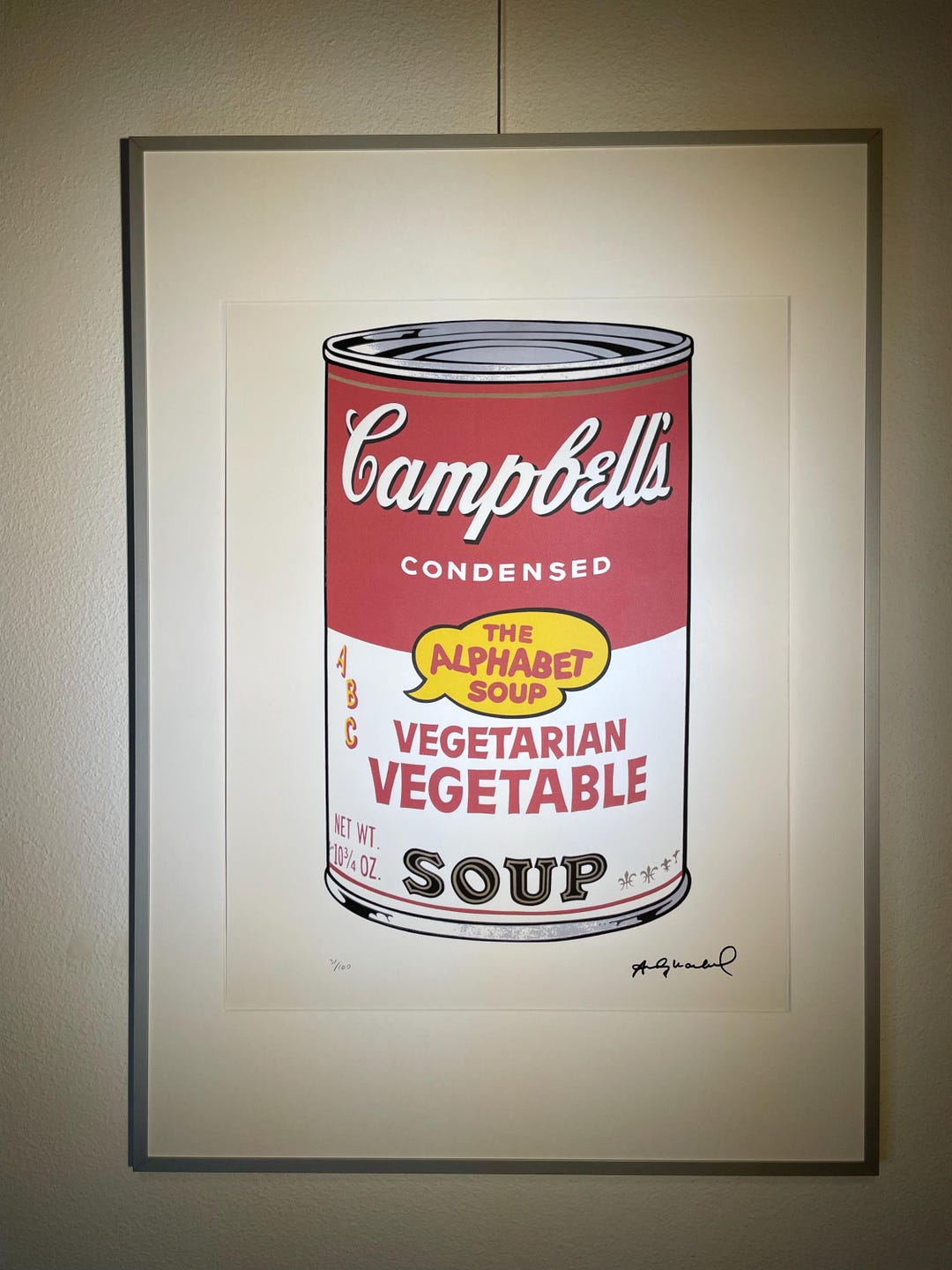 Andy Warhol campbells Soup Limited Edition Numbered Certificate - Etsy
